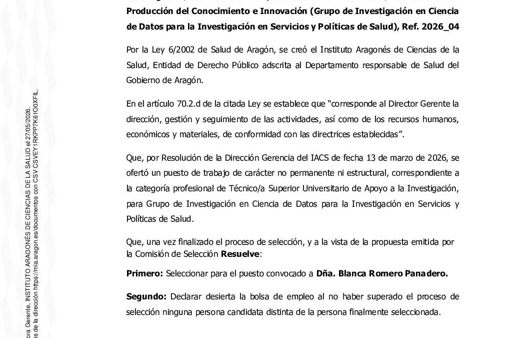 Nombramiento 2026_04 | IACS
